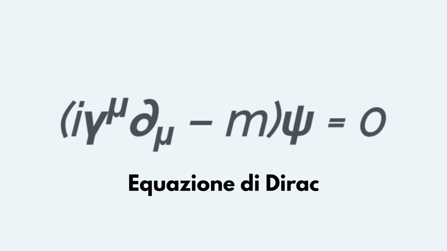 I fondamenti dell'equazione di Dirac e come si applica
