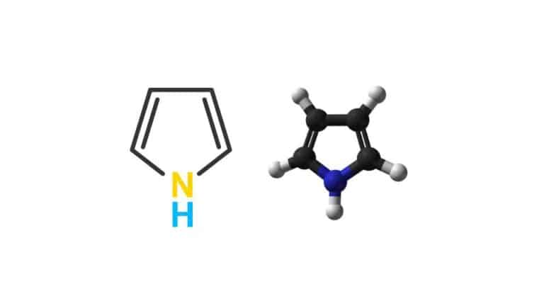 Le funzioni del pirrolo, la sua struttura e proprietà fisiche e chimiche